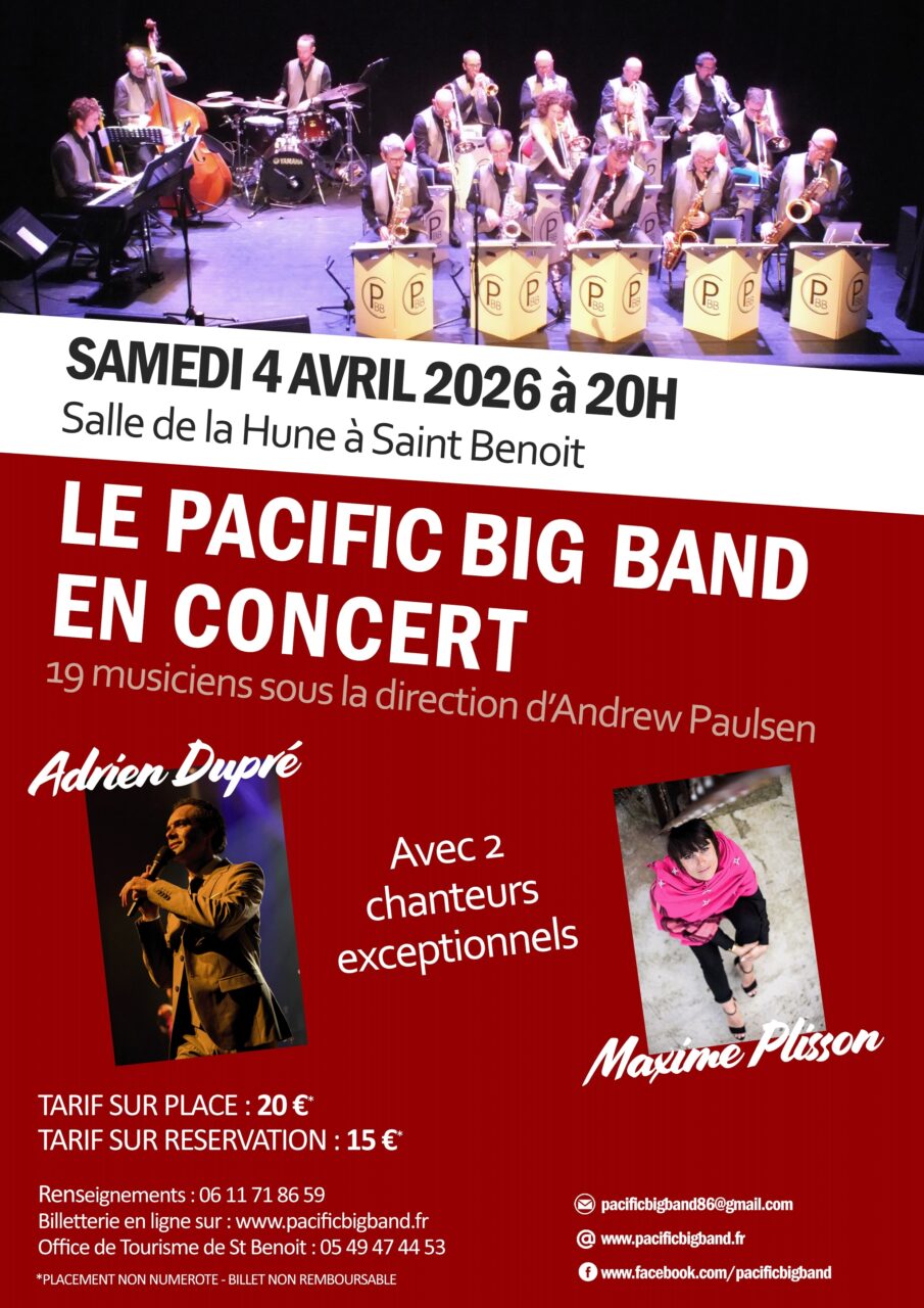 Concert annuel du Pacific Big Band avec Adrien Dupré et Maxime Plisson ...